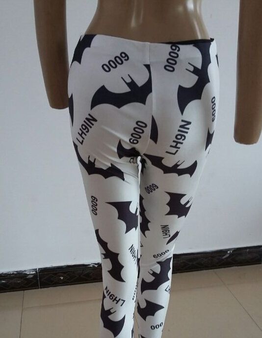Fashion Bat Print Tight Pants 7210633 on Luulla